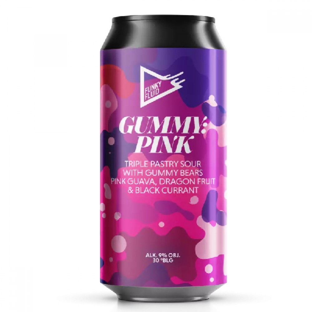 Funky Fluid Gummy Pink Triple Pastry Sour